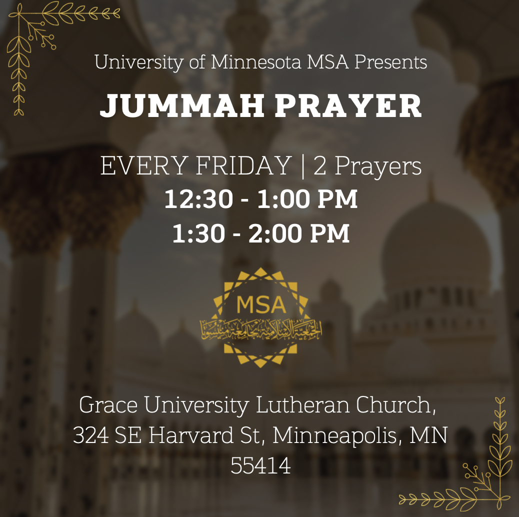 Jummah Prayer – MSA | UMN