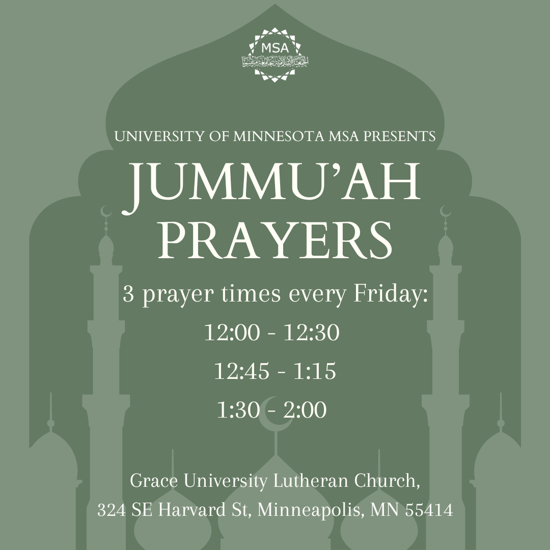 Jummah Prayer – MSA | UMN